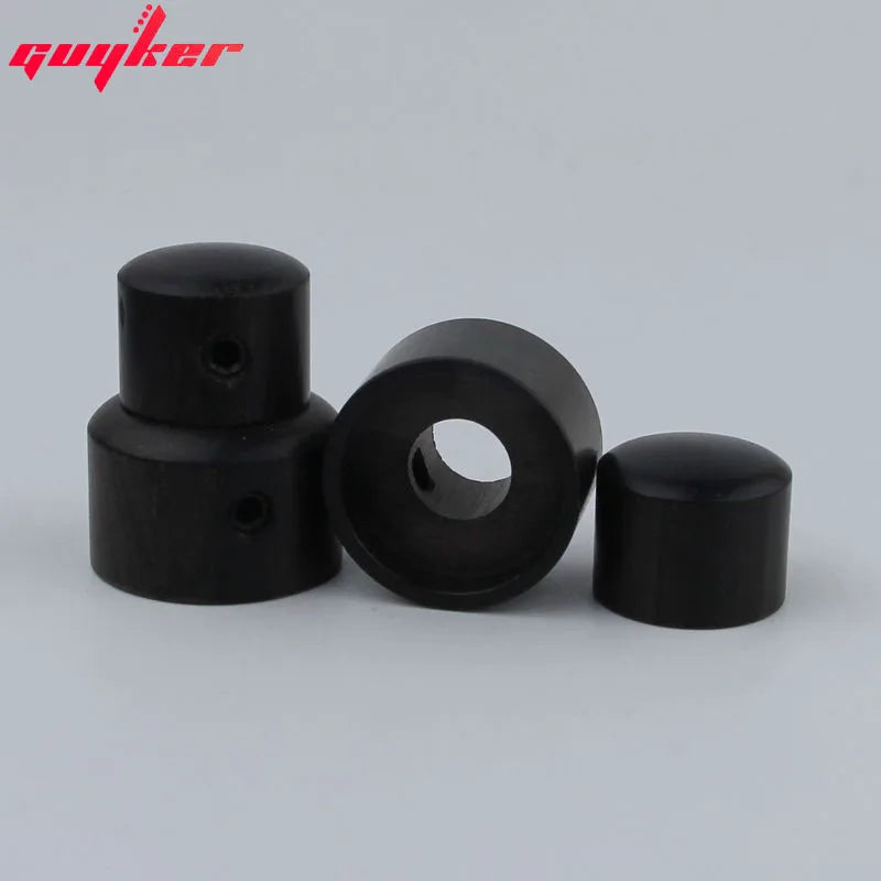 WK006 2 Pcs GUYKER Red sandalwood/Ebony Stacked Potentiometer Knob for