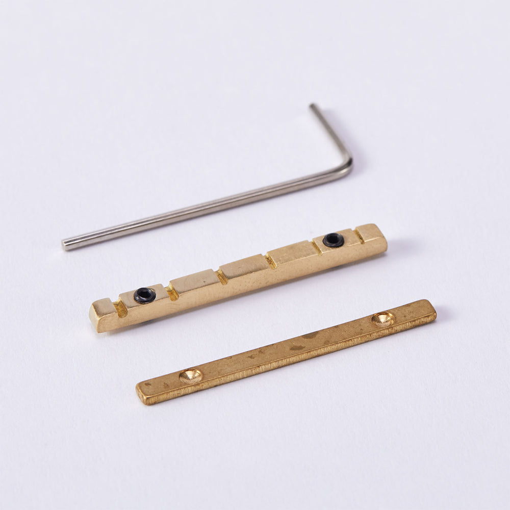 Adjustable Bell Brass Nut for 6-String ST Electric Guitars Guyker