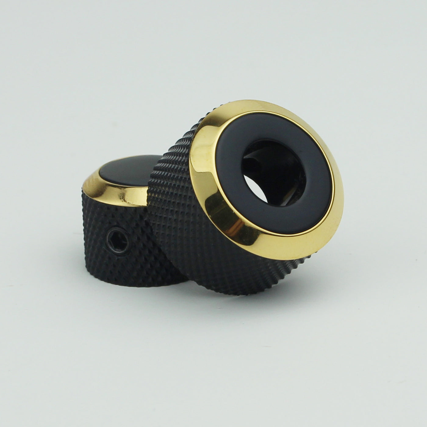 Dual Knurled Dome Control Knobs Dia. 6.4/8mm CNC Solid Brass for Guitar ...