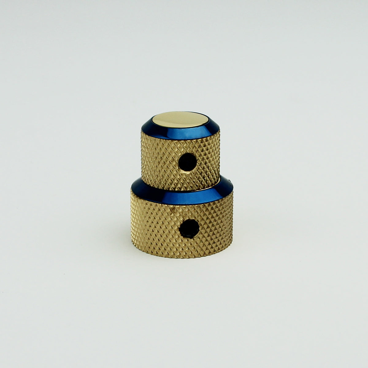 Dual Knurled Dome Control Knobs Dia. 6.4/8mm CNC Solid Brass for Guitar ...