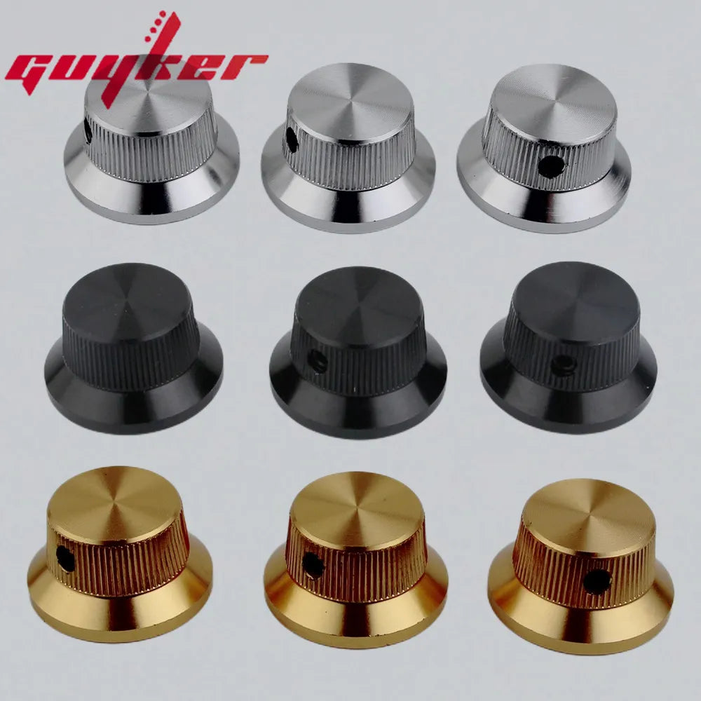 CKB019 Electric Guitar Bass Metal Control Volume Knob Hat Type Three C