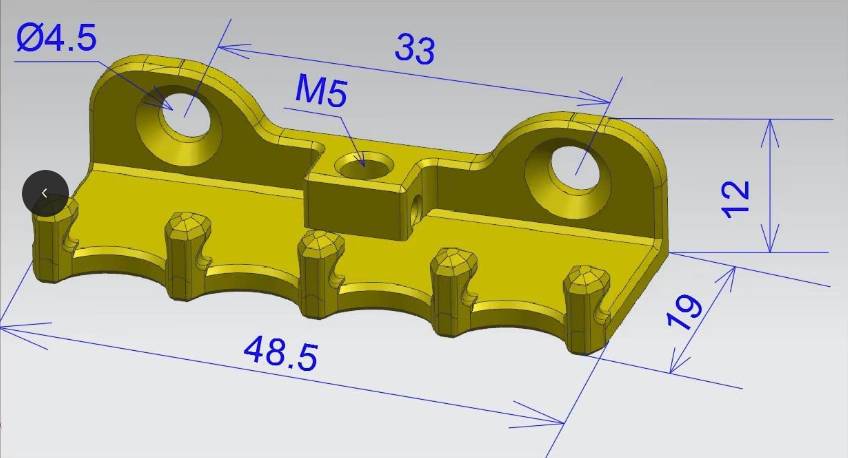 Electric Guitar Tremolo Bridge Spring Claw Full Solid Brass Hook With