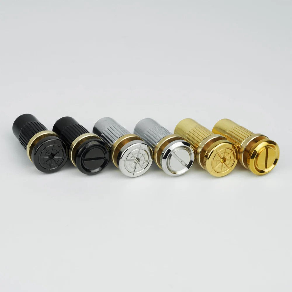 Guitar Bridge Stud Screws Brass & Steel Set | Guyker