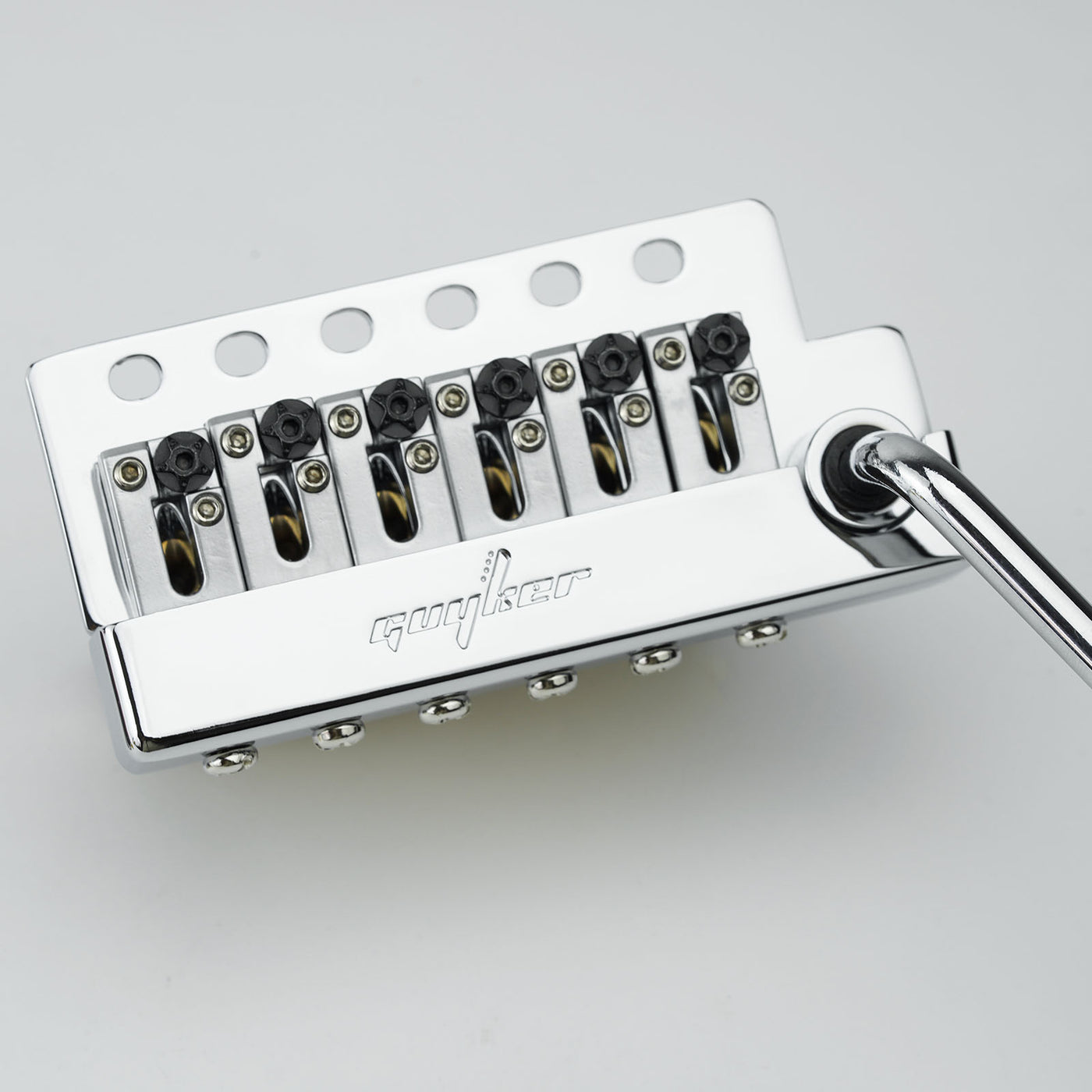 Guyker GG1009A-S 6-Point Tremolo Bridge with Locking Saddles and Brass ...