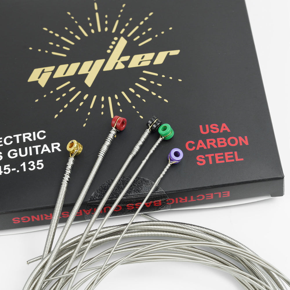 Guyker Electric Bass Guitar Strings USA Carbon Steel 4-String 5-String