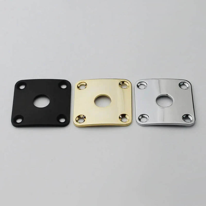Square Curved Metal Jack Plate for Electric Guitar | Guyker