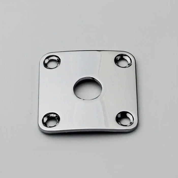 Square Curved Metal Jack Plate for Electric Guitar | Guyker