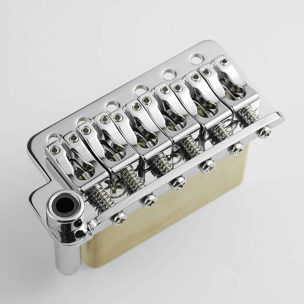 Left-Handed Guitar Tremolo Bridge with Roller Saddles String Spacing 10 ...