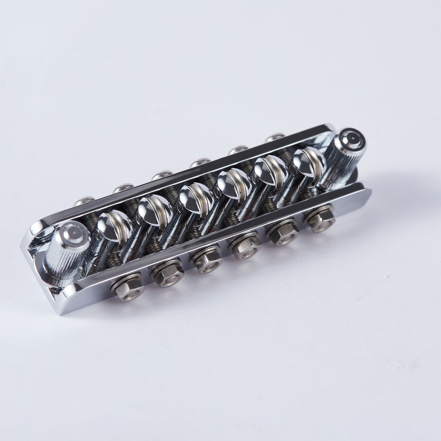 Chrome 6 String Guitar Bridge Roller Bridge For Guitar Mosrite Style B