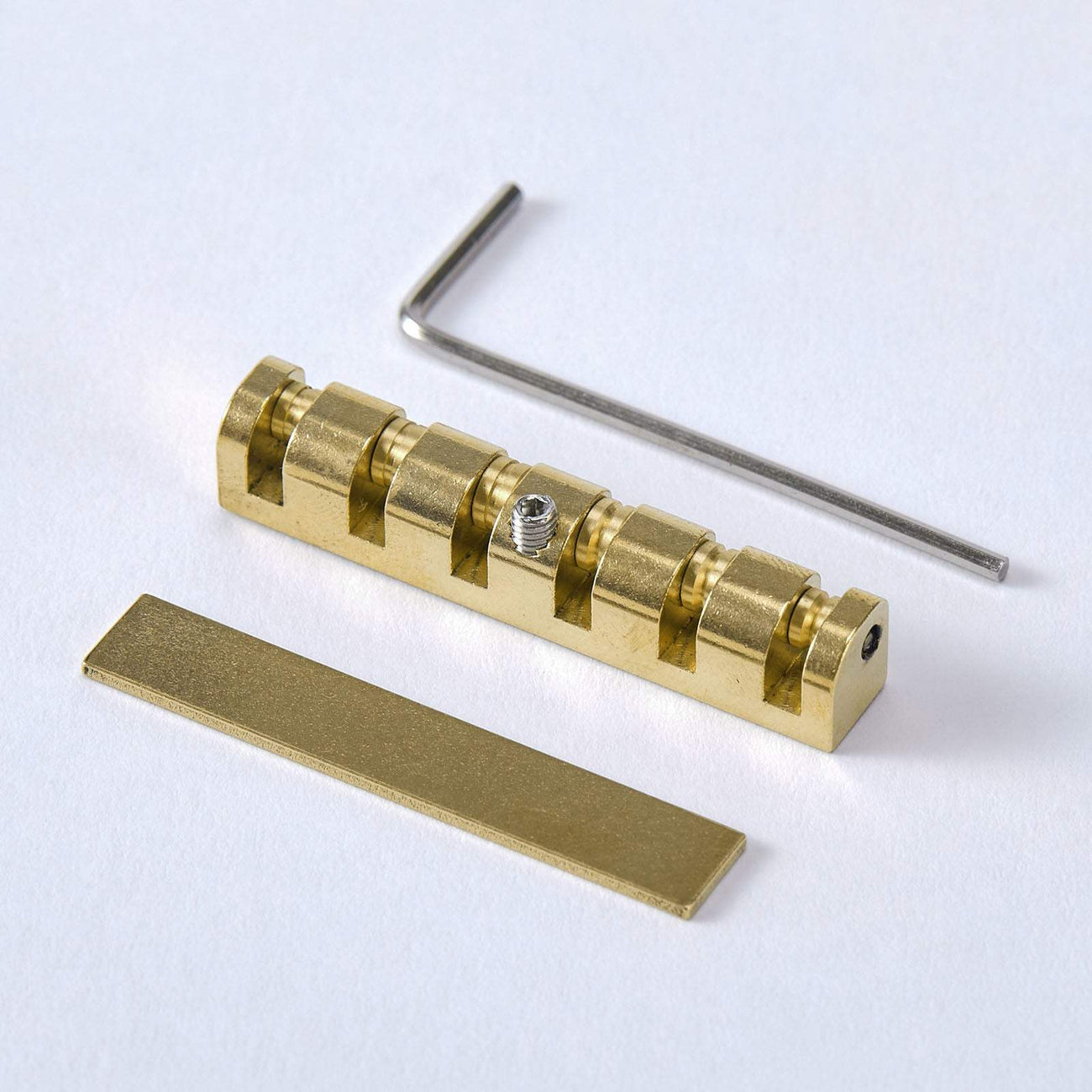 Height Adjustable 43mm Brass Roller Guitar Nut Replacement for Les Pa